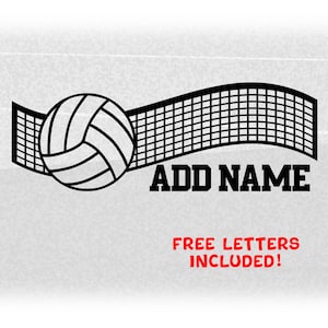 Sports Clipart: Black Outline of Wavy Volleyball Net With Large ...
