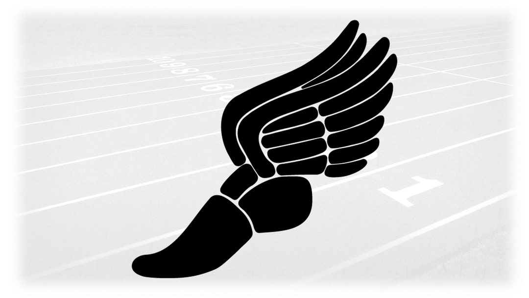 Sports Clipart: Black Winged Running Shoe From Mercury or Hermes to ...