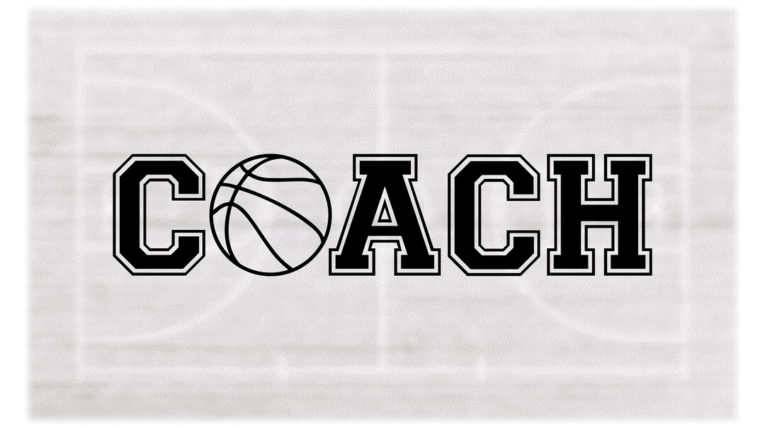 Sports Clipart: Black Word coach in Collegiate - Etsy