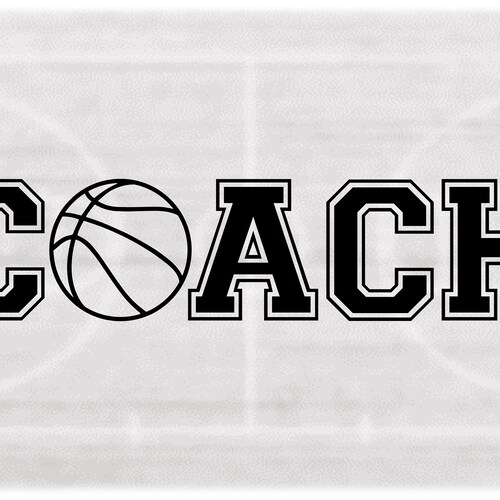 Sports Clipart: Black Word coach in Collegiate - Etsy