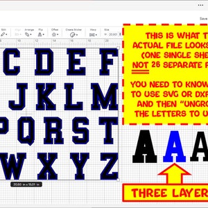 Sports Clipart: Alphabet Letter Templates Grouped on Single Sheet ...