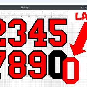 Sports Clipart: Jersey Number Templates Grouped on ONE Single Sheet ...