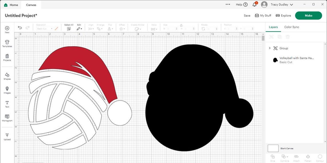 Holiday Clipart: Volleyball With Red Santa Claus Hat / Stocking Cap ...
