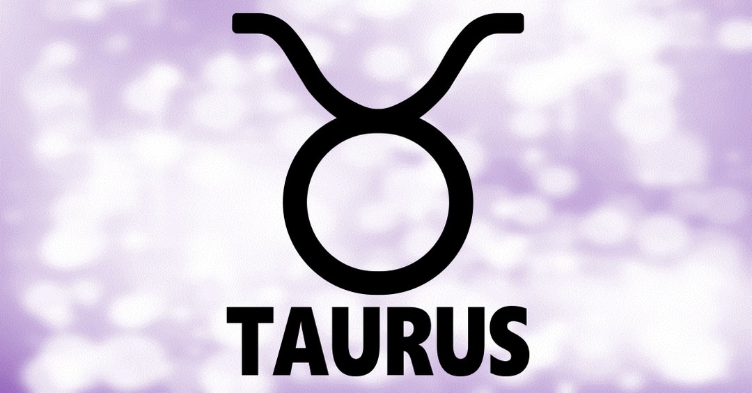 Shape Clipart: Large Black/white Zodiac Symbol and Word for taurus the ...