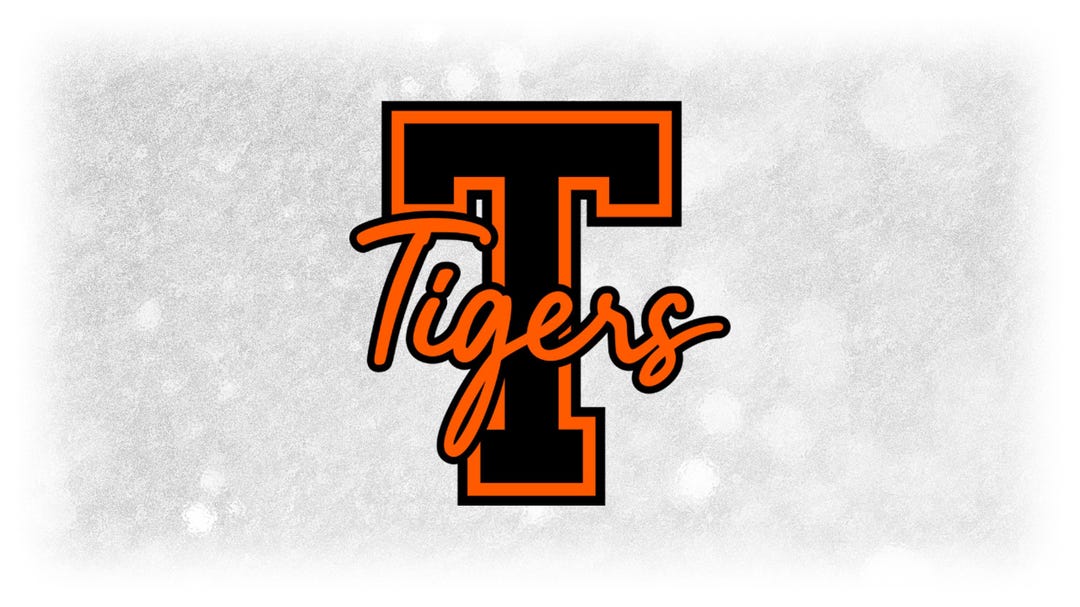Sports Clipart: Orange Script "tigers" Team Mascot Name Over Large ...