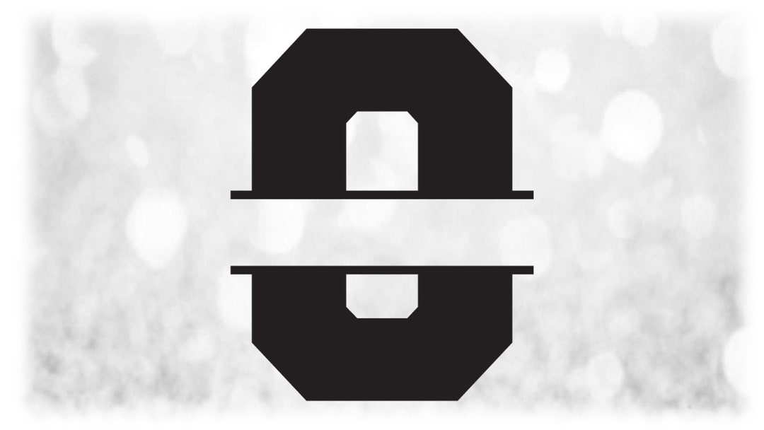 Word Clipart: Single Capital Letter o Initial or Monogram in Black Bold ...