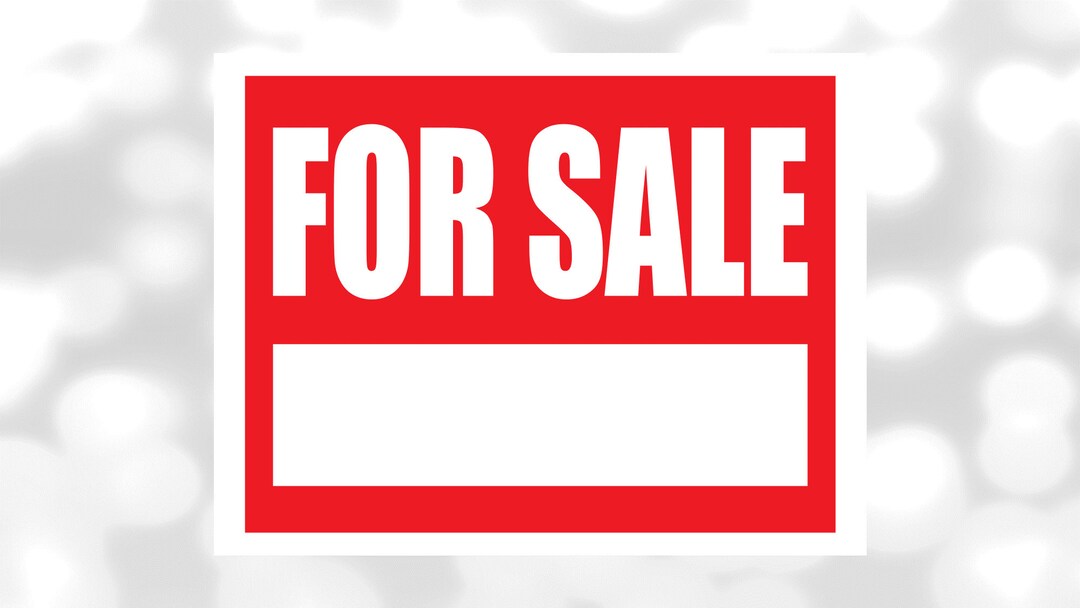 Shape Clipart: Standard Rectangle Shaped Red Sign With for Sale Cutout ...