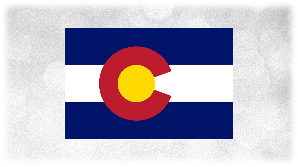Geography Clipart: Official Colorado State Flag With | Etsy