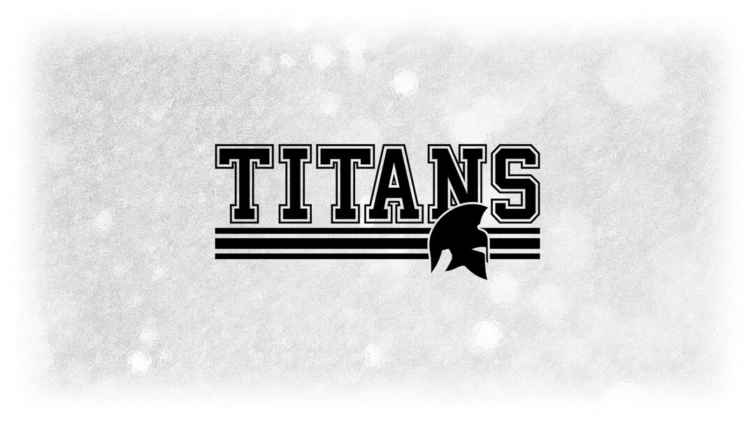 Sports Clipart: Black Bold Varsity "titans" Team Mascot Name Above ...
