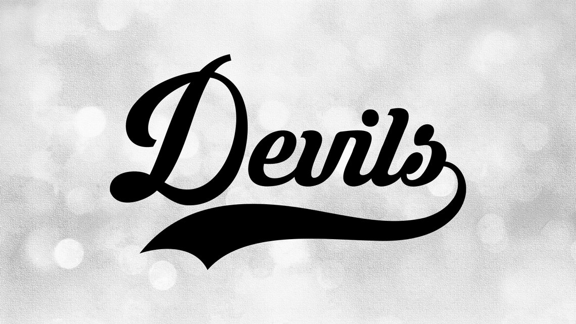 Sports Clipart: devils Mascot Team Name in Fancy - Etsy