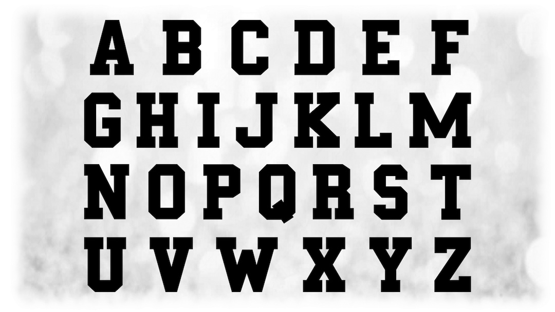 Sports Clipart: Alphabet Letter Templates Grouped on ONE Single Sheet ...
