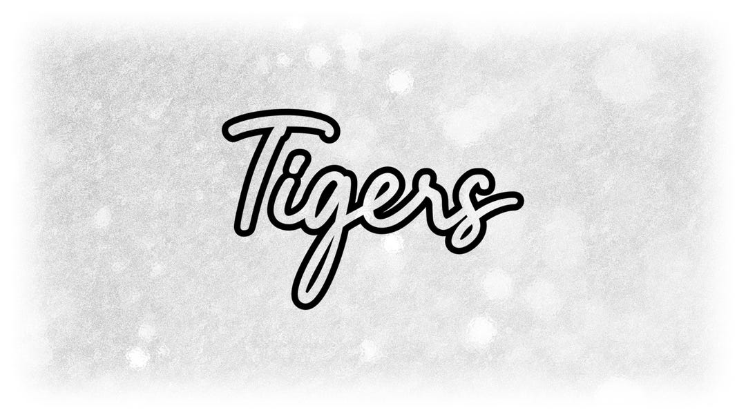 Sports Clipart: Script Cursive Style "tigers" Team Mascot Name Cutout ...