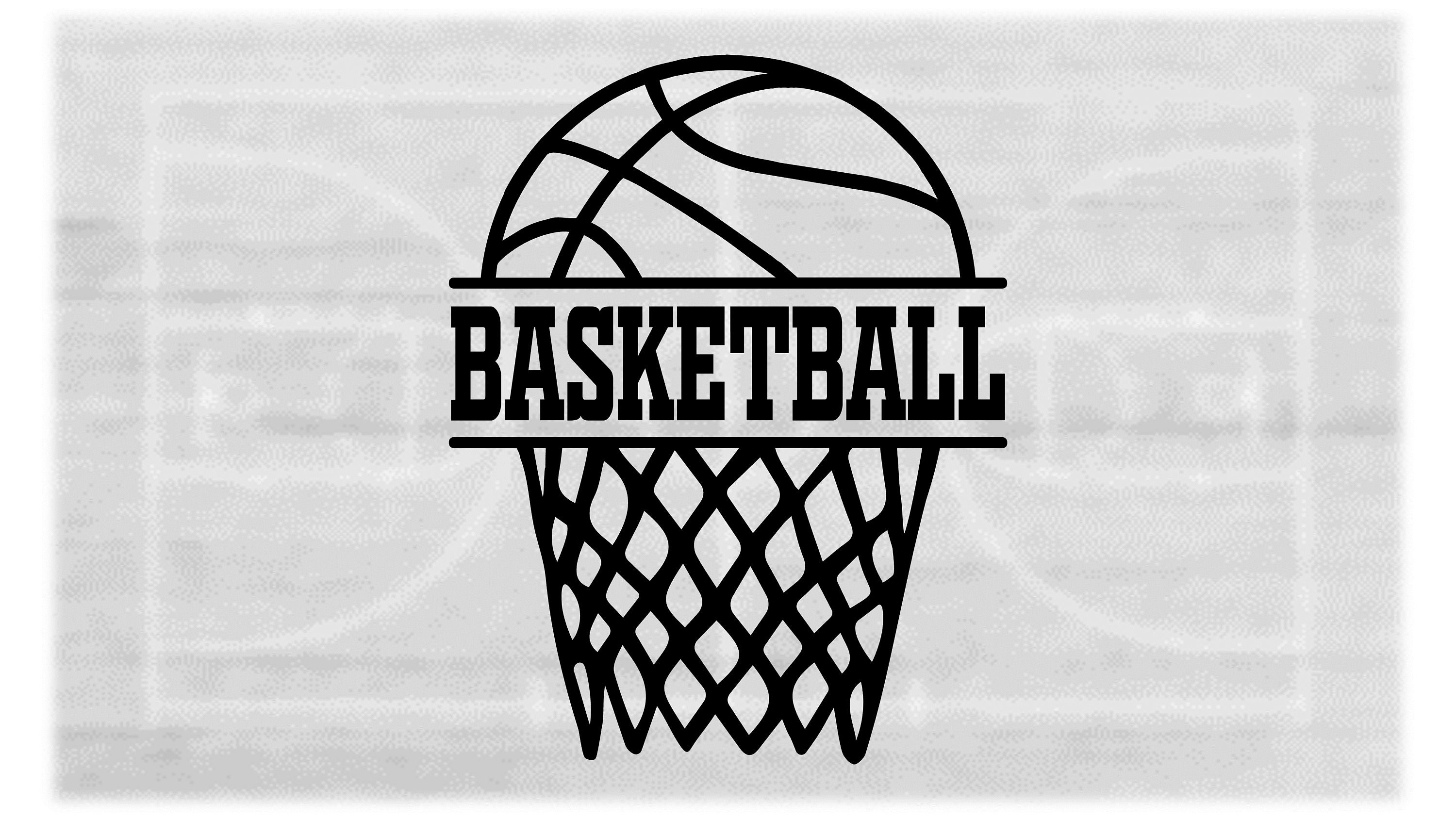 Sports Clipart: Simple Easy Black Basketball Hoop and Net - Etsy UK