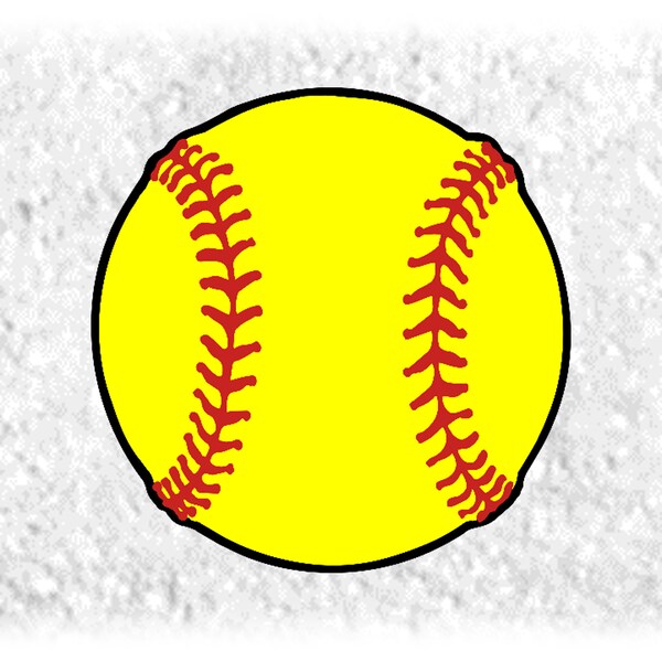 Softball Silhouette - Etsy