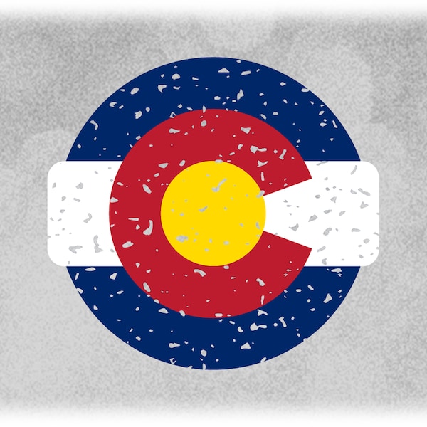 Distressed Colorado Flag Svg - Etsy