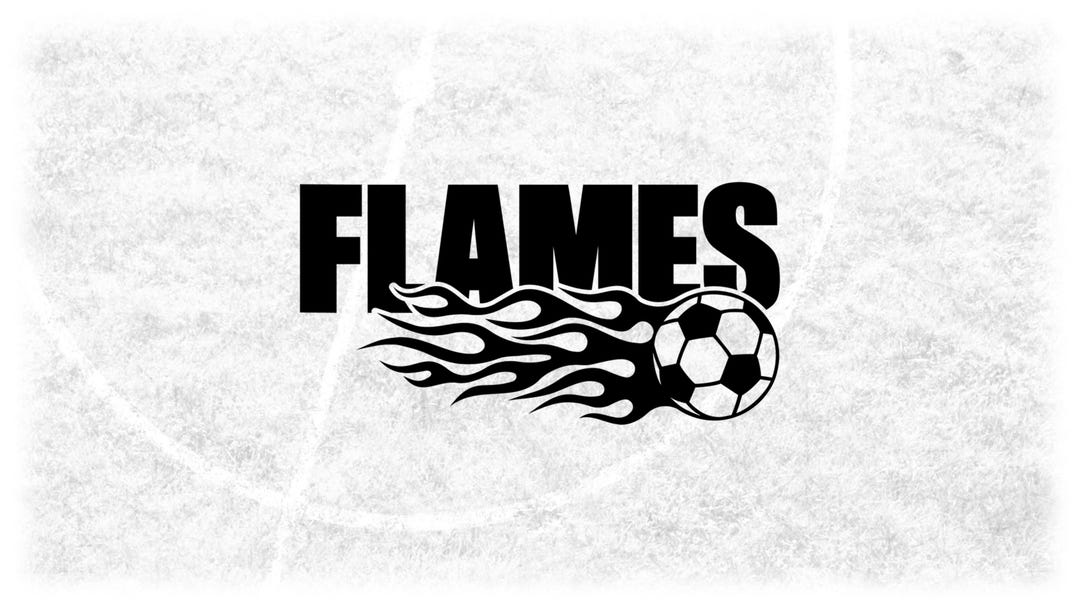 Flames Soccer Ball Clipart: Fiery Team Mascot - Digital Download - Etsy
