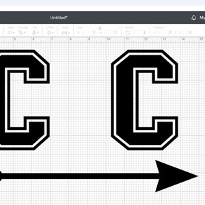 Sports Clipart: Thick Bold Black Letters cc Standing for Cross Country ...