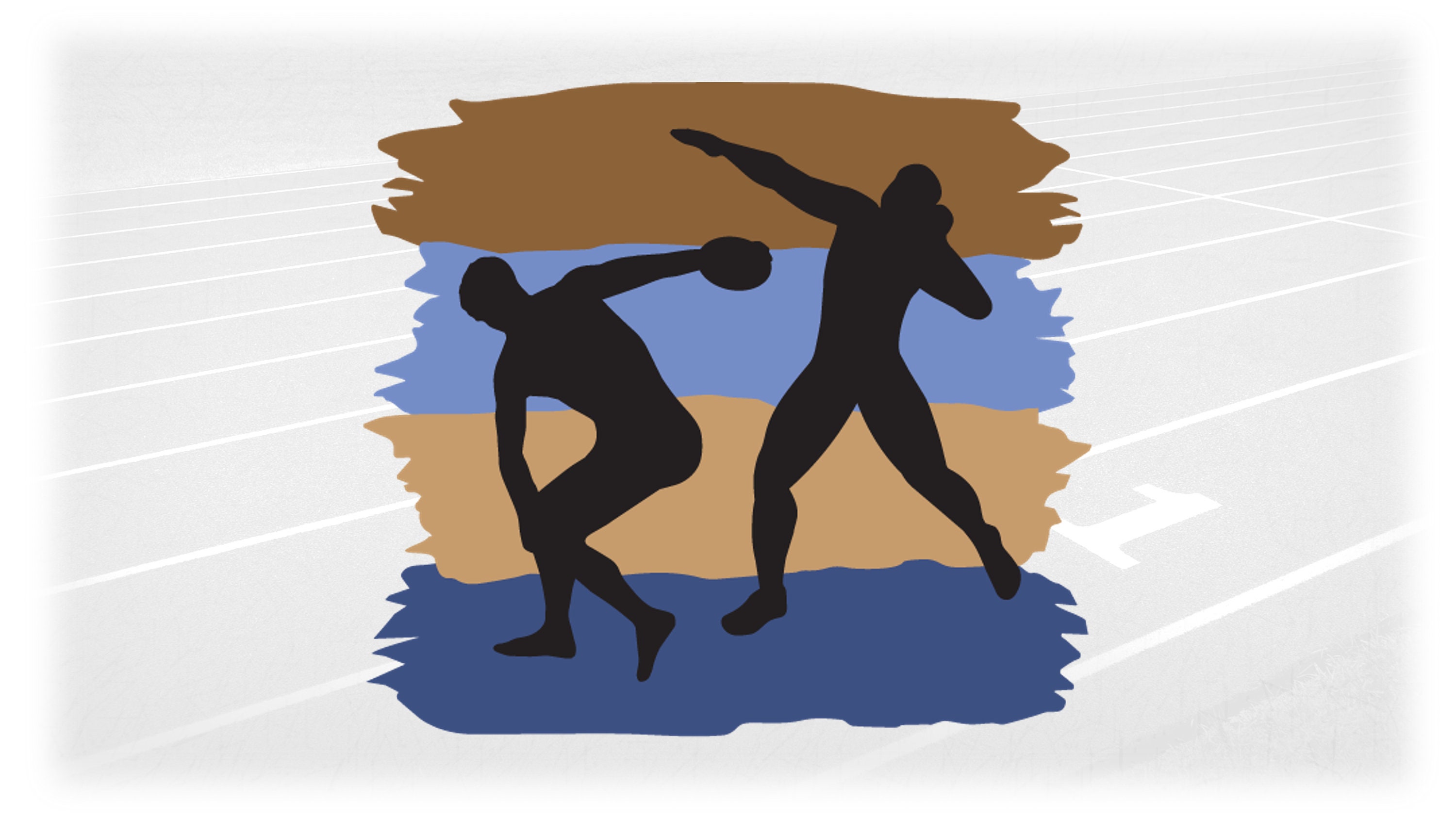 Sports Clipart: Black Male Shot Put/discus Thrower Silhouettes - Etsy