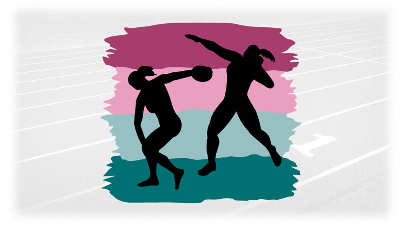 Sports Clipart: Black Female Shot Put/discus Thrower - Etsy