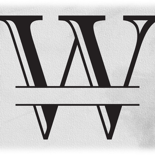 Letter W Monogram - Etsy