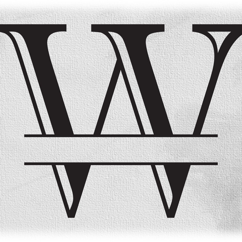 Letter W Monogram - Etsy