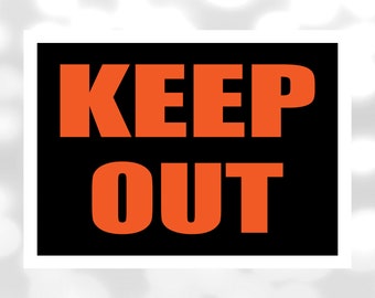Keep Out Svg - Etsy