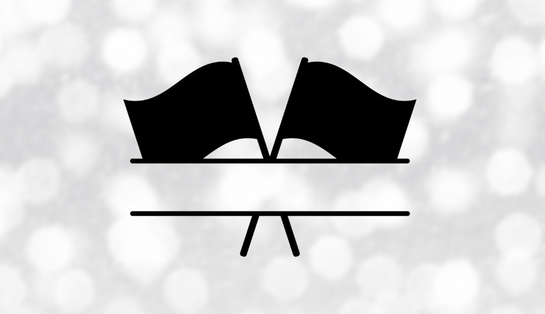 Sports Clipart: Split Name Frame Crossed Black Color Guard / Marching ...