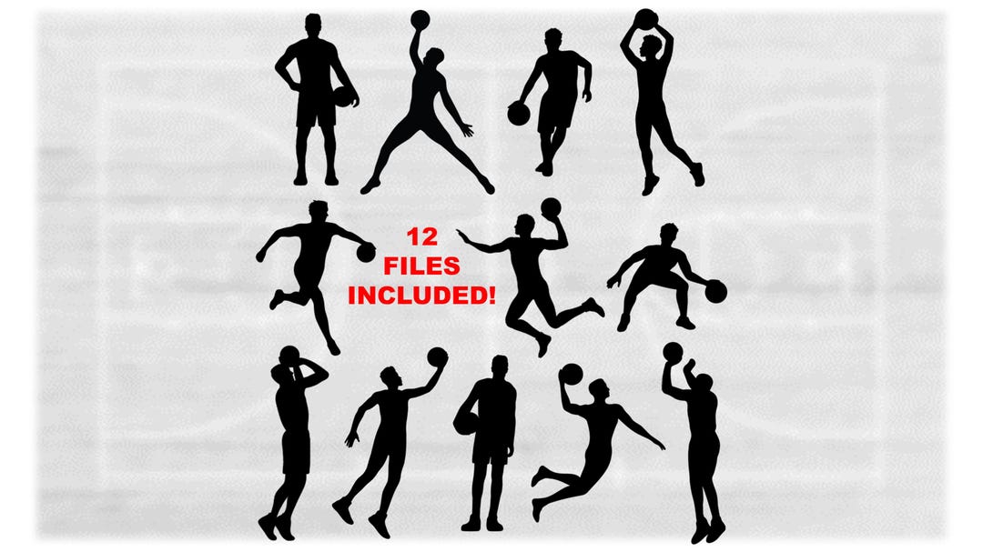 Sports Clipart: Value Pack Bundle With Twelve 12 Different Black ...
