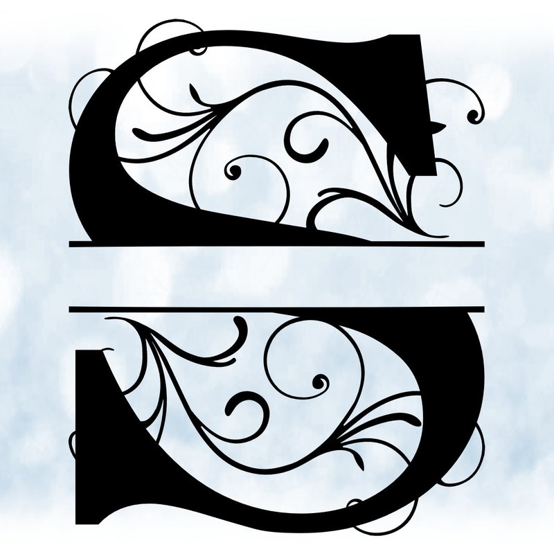 Monogram Letter S - Etsy