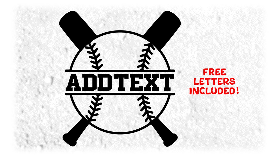 Sports Clipart: Black Outline of Baseball or Softball With Crossed Bats ...