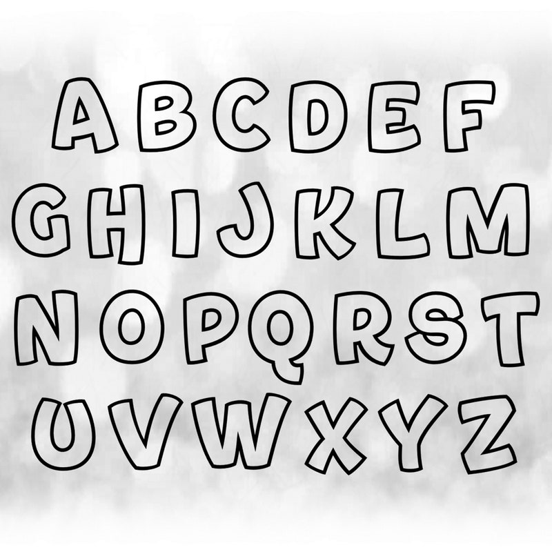 Alphabet Svg - Etsy