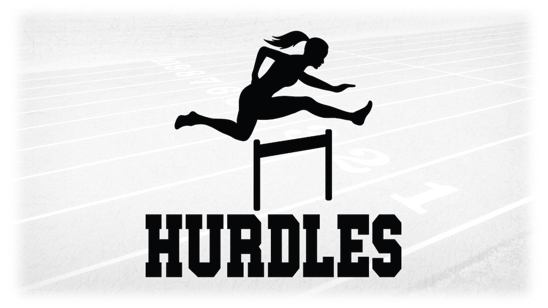 Sports Clipart: Black Silhouette of Track & Field Female / Woman ...
