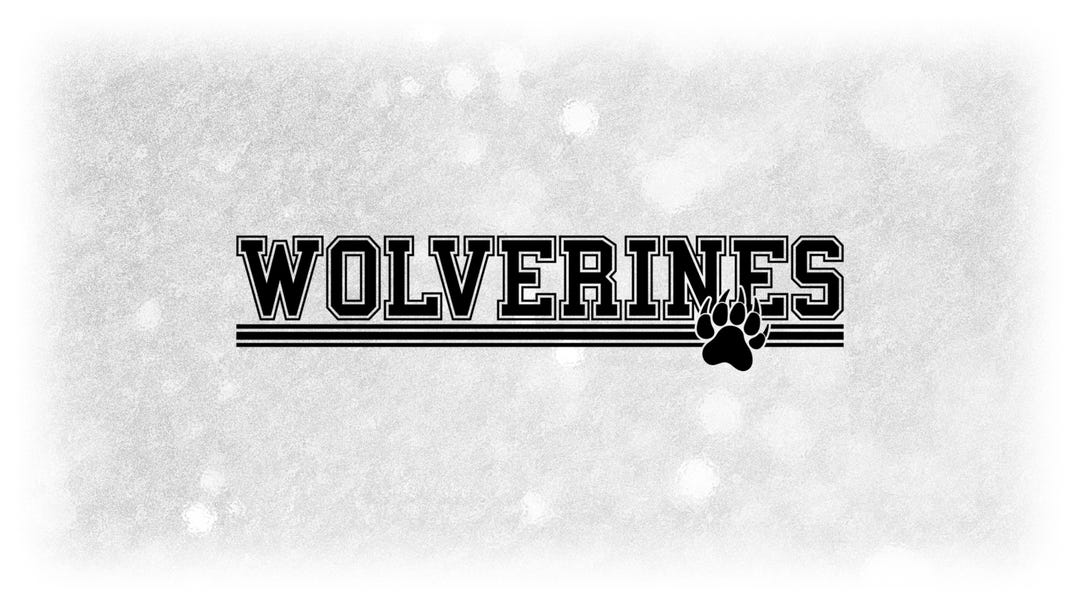 Sports Clipart: Black Bold "wolverines" Team Mascot Name in Varsity ...