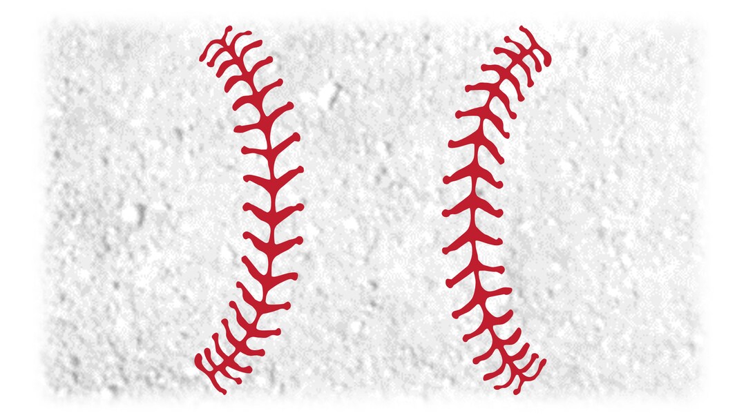 Sports Clipart: Large Red Realistic and Tattered Softball or Baseball ...