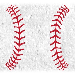 Sports Clipart: Large Red Realistic and Tattered Softball or Baseball ...