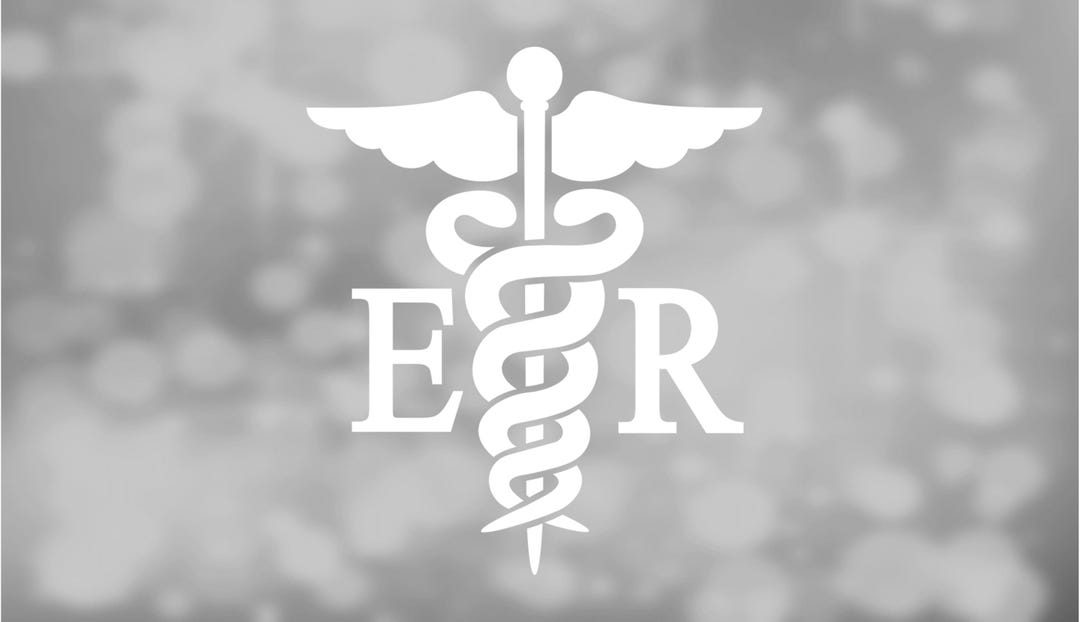 Medical Clipart: White Medical Caduceus Symbol Silhouette With Letters ...