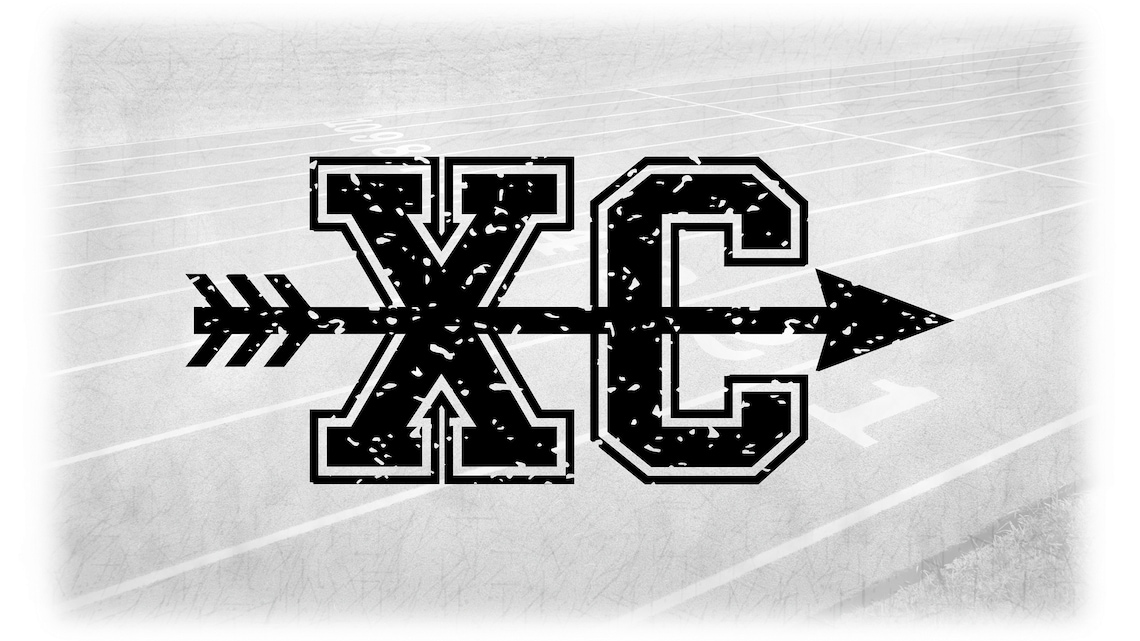 Sports Clipart: Distressed or Grunge Black Block Letters "xc" for Cross ...