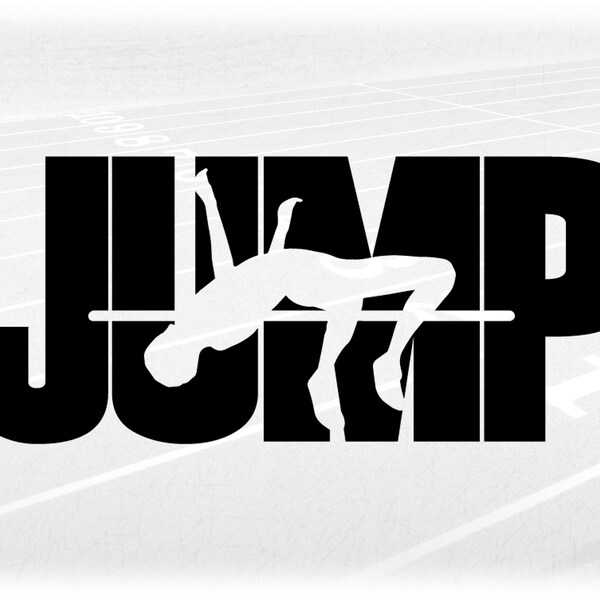 Svg Track High Jump Silhouette - Etsy