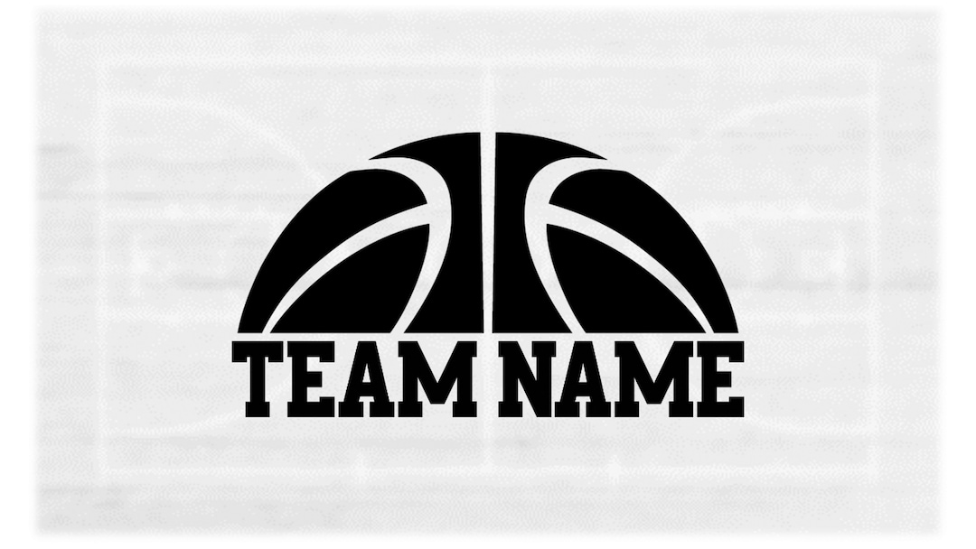Sports Clipart: Large Black Half Basketball Shape With Space to ...