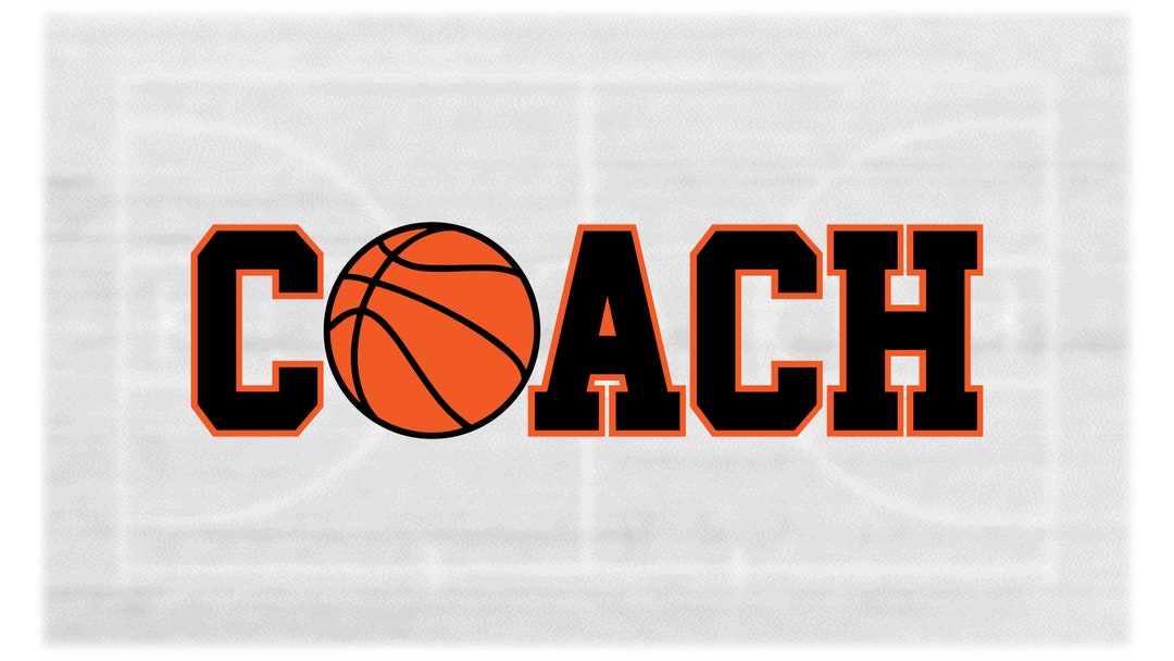 Sports Clipart: Layered Black on Orange coach in - Etsy