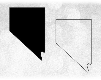 Nevada Thick Outline Svg - Etsy