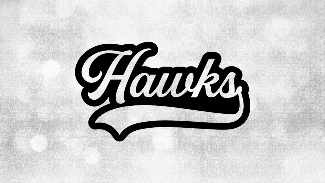 Sports Clipart: Word "hawks" Team Name in Baseball Style Letters With ...