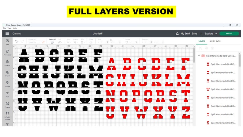 Sports Clipart: Red & Black Alphabet Letter Split Name Frame - Etsy