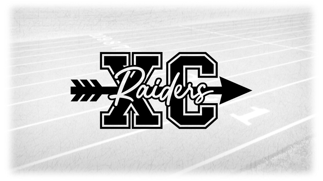Sports Clipart: Thick Black Varsity Letters "xc" With Arrow for Cross ...
