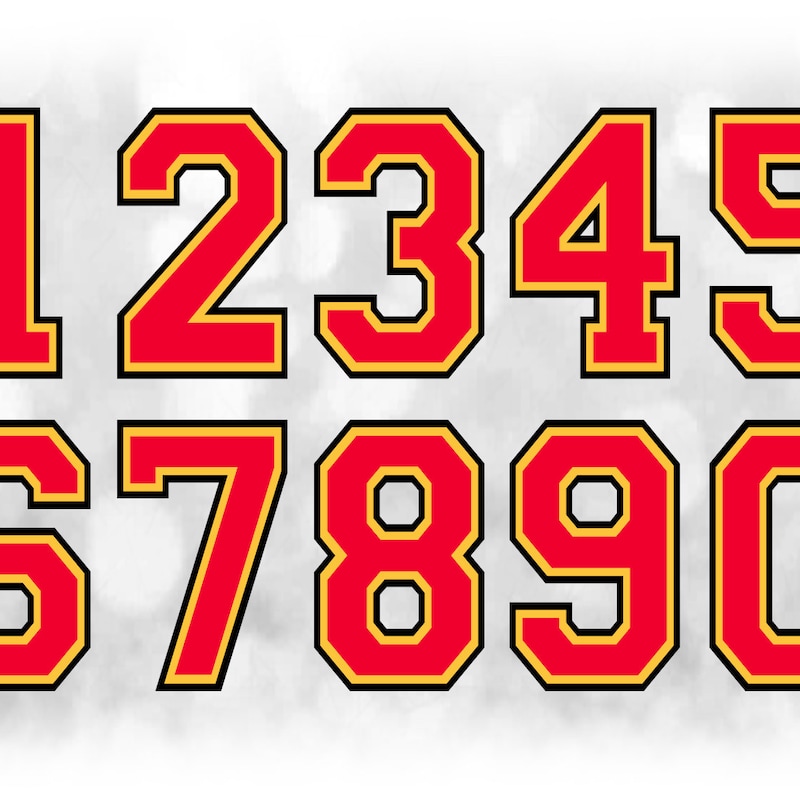 Chiefs Jersey Font - Etsy