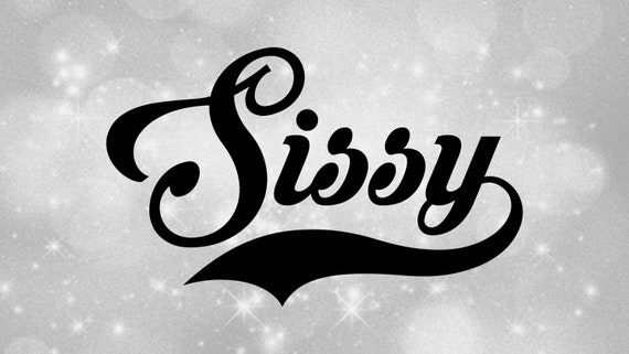 Family Clipart Sisters / Siblings: Word sissy in | Etsy