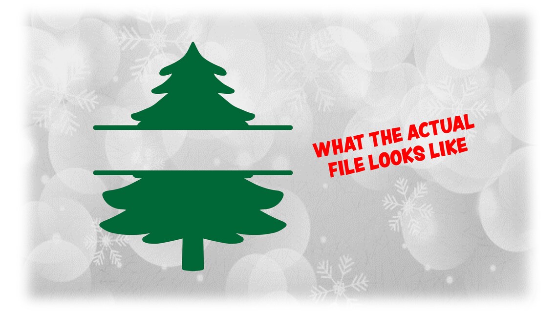 Holiday Clipart: Green Split Name Frame Evergreen / Pine Tree - Etsy