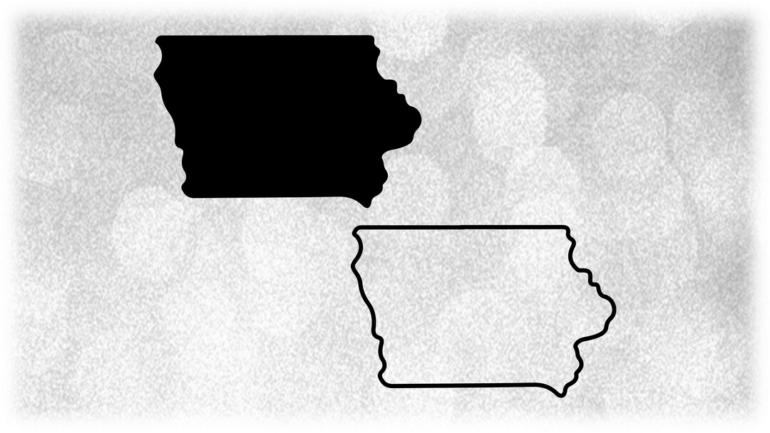 Geography Clipart: Solid Silhouette and Simple Thick Outline of the ...