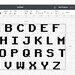 Word Clipart: Alphabet Letter Templates Grouped on ONE Single Page ...