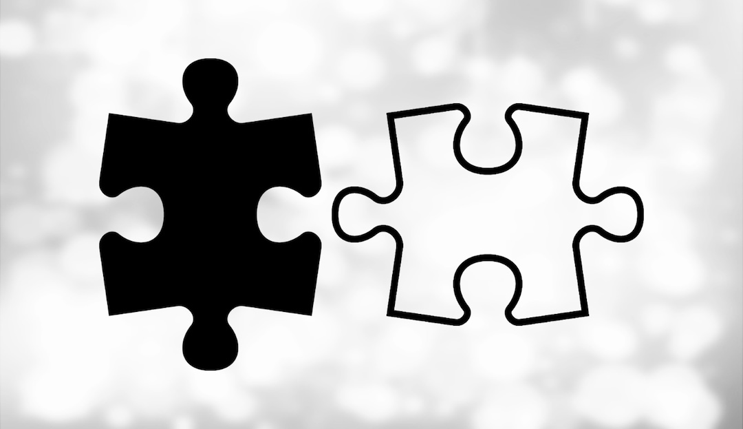 Shape Clipart: Black Solid & Outline Puzzle Pieces, Perfectly ...